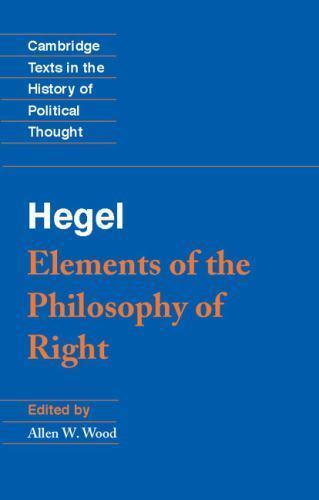 Cambridge Texts in the History of Political Thought Ser.: Elements of ...