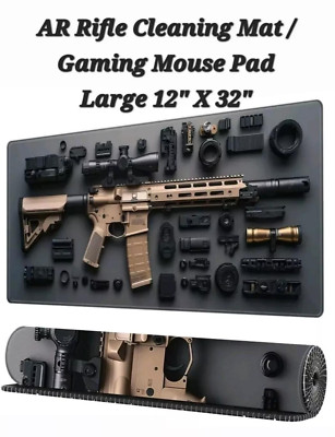 Large AR Rifle Gunsmith Gun Cleaning Bench Mat Gaming Mouse Pad 32" X ...