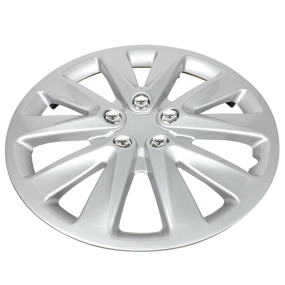 4Pcs 16" Hub Caps Snap On Full Silver For Chevrolet Impala Mazda 6 ...