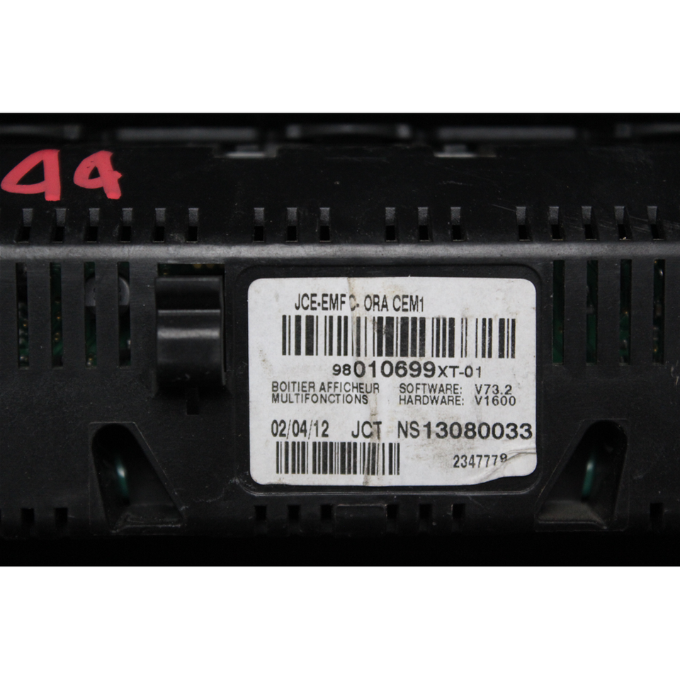 98010699XT-01 DISPLAY MONITOR CONSOLE CENTRALE CITROEN C3 2 II (2009 ...