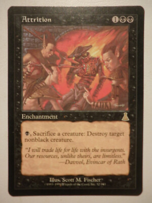 mtg magic attrition urza's destiny FRENCH fr destinée d'urza black ...