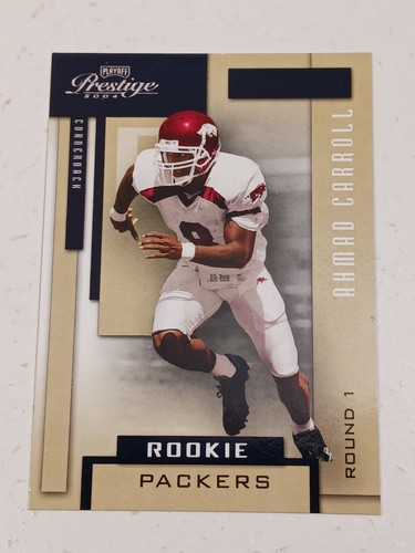 Ahmad Carroll Green Bay Packers 2004 Playoff Prestige Rookie Card #170 ...