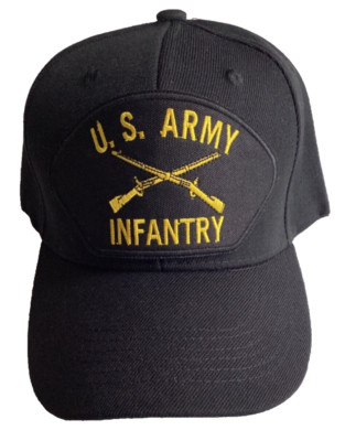 U.S. ARMY INFANTRY (CROSS RIFLES) Military Ball Cap - Black | eBay