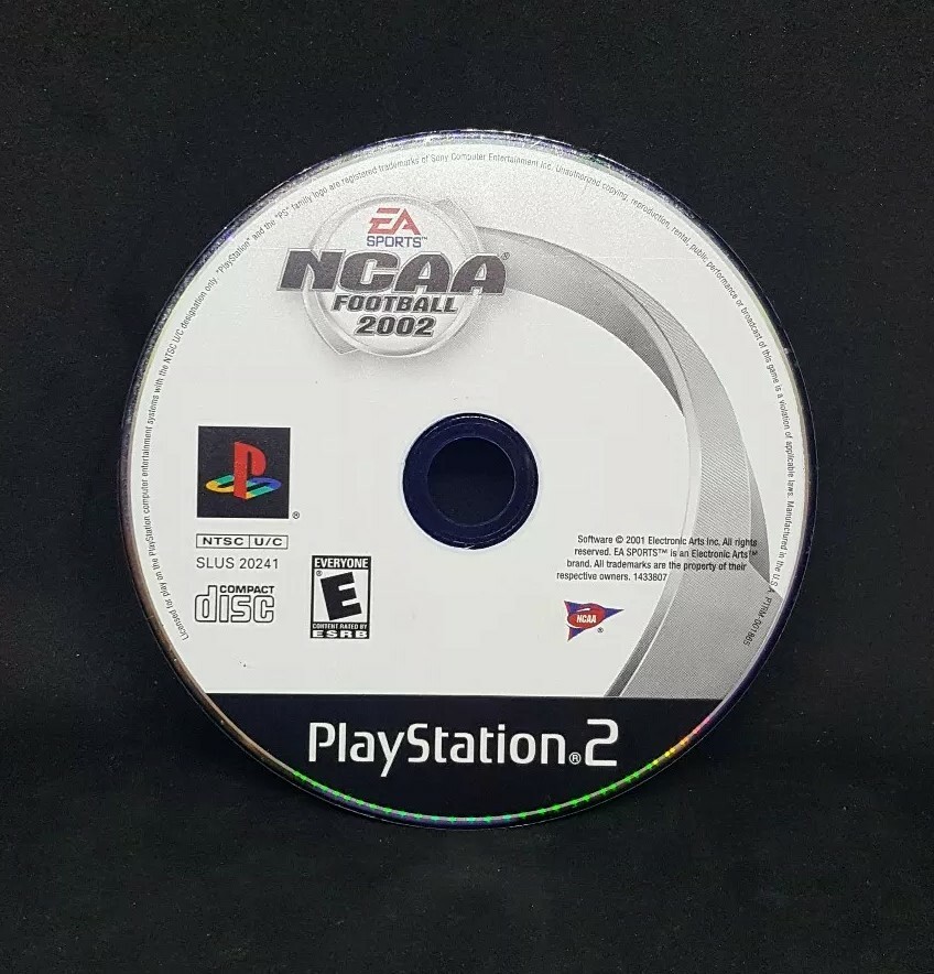 NCAA Football 2002 PS2 Video Game (Sony PlayStation 2, 2001) DISC ONLY ...