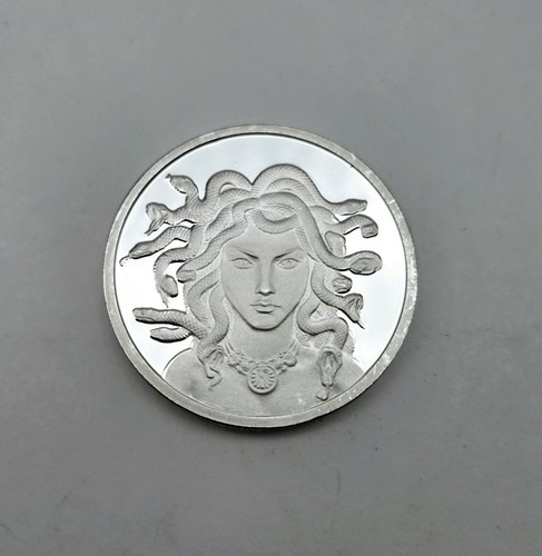 Medusa of Greek Mythology 1 oz Round .999 Fine Silver Gorgon Anonymous Mint Coin | eBay