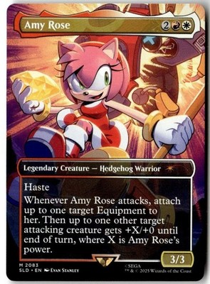 Amy Rose (Rainbow Foil) Secret Lair Drop Foil SONIC MAGIC MTG NM | eBay