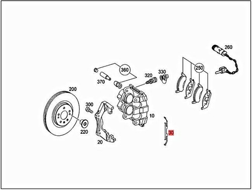 Genuine MERCEDES V251 W164 X164 GL-CLASS X164 Spreader spring ...