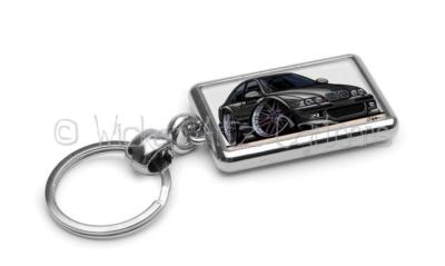 RetroArtz Cartoon Car Art BMW E39 M5 5 Series Coupe Black Premium Metal ...