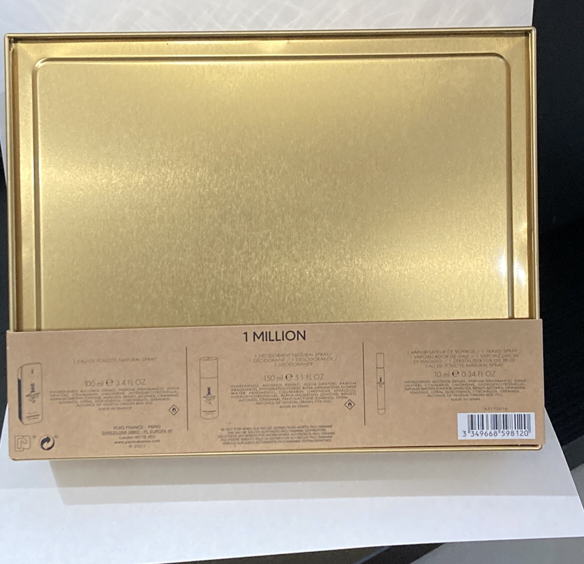 Paco Rabanne 1 Million 3pc Gift Set For Men New In Box | eBay