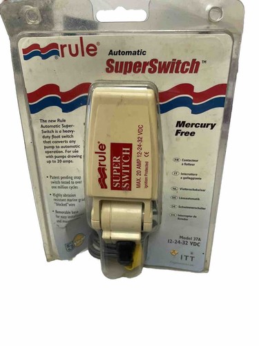 Rule SuperSwitch 37A 12-24-32 VDC Heavy Duty Float Switch Mercury Free ...