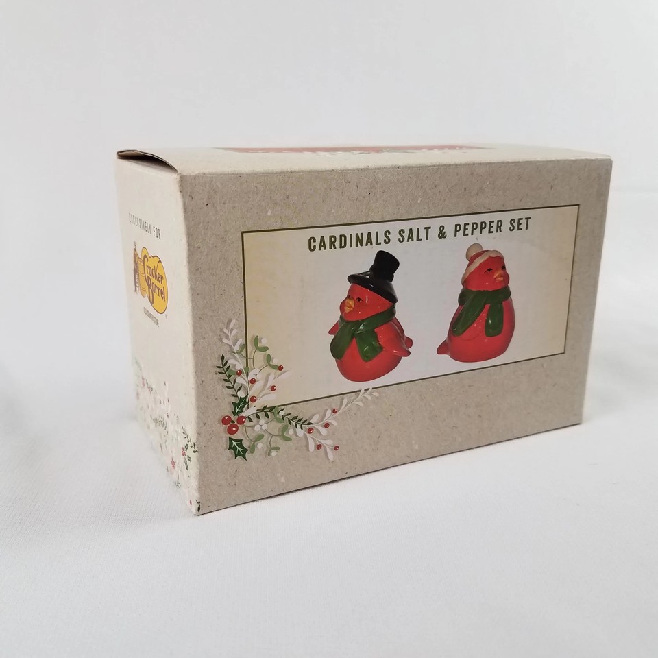 Cracker Barrel CARDINALS Salt & Pepper Shaker Set - NEW | eBay
