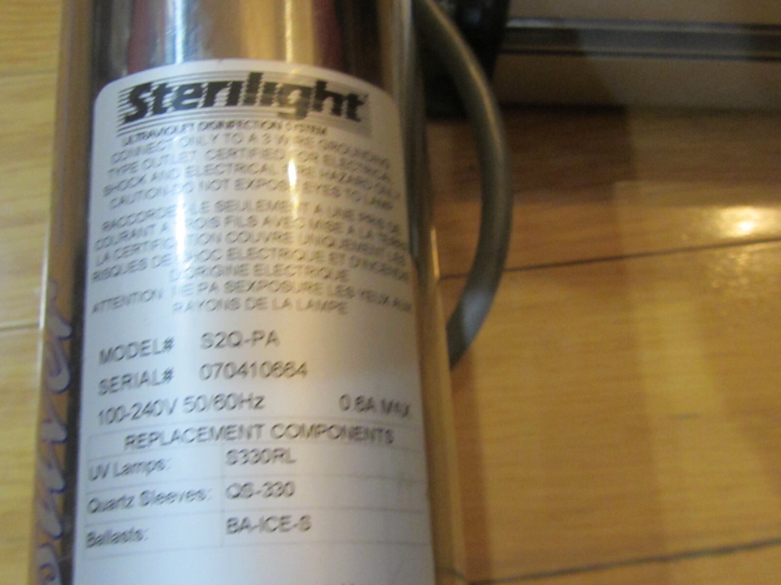 BA-ICE-S New Sterilight Controller UV Ballast W/Sterilight S2Q-PA ...