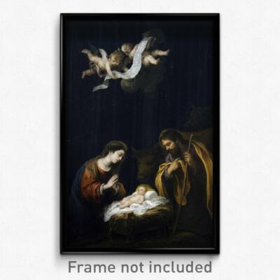 Bartolomé Esteban Murillo - The Nativity Print 11x17 Art Poster | eBay