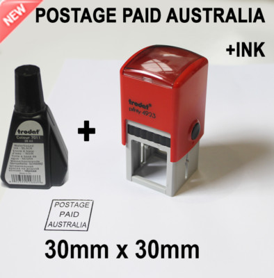 Stamp Postage Paid Australia imprint pre-inked for business AusPost ...