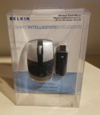 Belkin Wireless Travel Mouse (2 Button, Optical) NEW | eBay