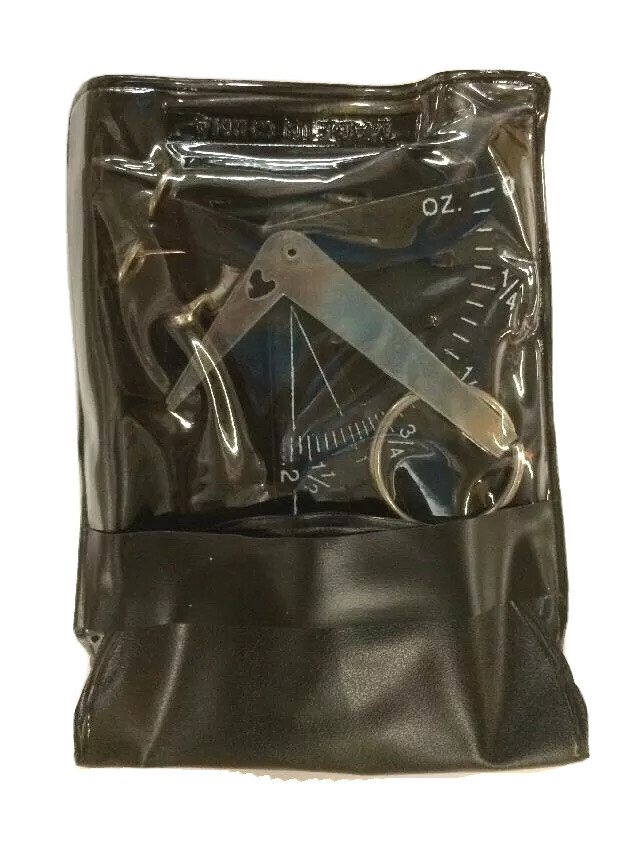 Hand Held Black Postal Scale for Letter with Black Pouch Weighs Grams ...