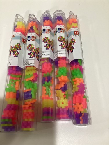 Lot of 5 (72/tube) Hashtag Building Blocks Teaching Supply Manipulative ...