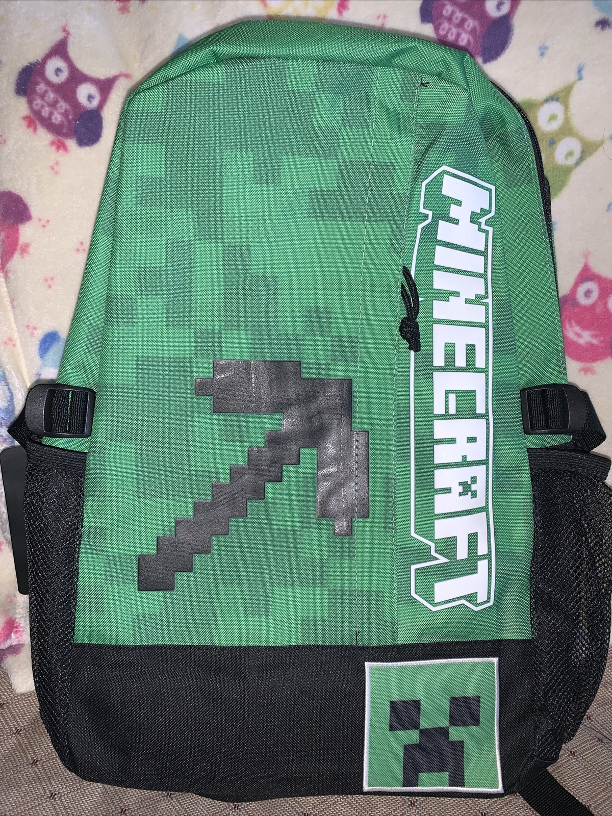 NWT Minecraft Pickaxe Creeper Unisex 18" Laptop Backpack | eBay