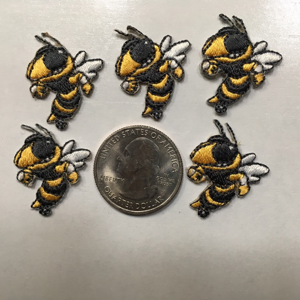 Georgia Tech patch yellow jacket patch iron or sew on patch 3.5" tall ...