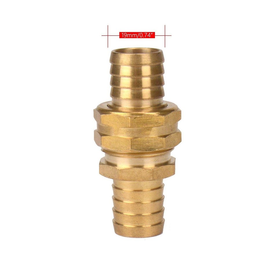 Brass 3/4" Garden Hose Repair Mender Male Female Connector with ...