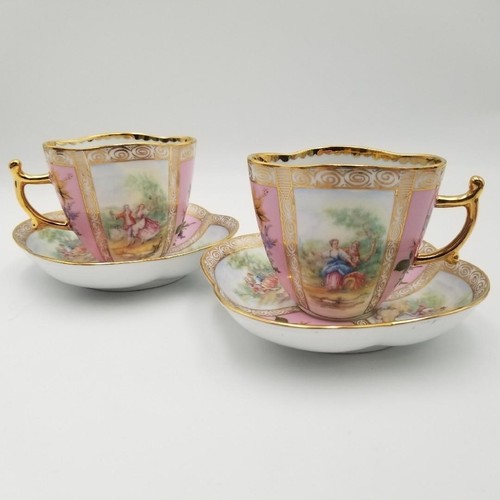 Beautiful Germany Antique Dresden Grilled Tea Cup Saucer Set | eBay