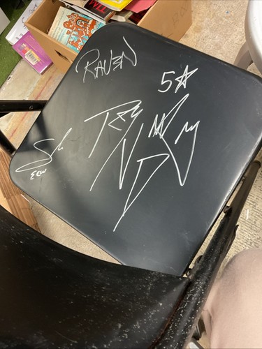 ECW Used Signed/Autographed Chair Extreme Championship Wrestling | eBay