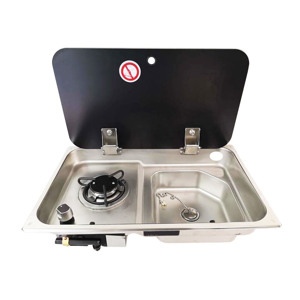 GR-903 Boat Caravan RV Camper 1 Burner LPG Gas Stove Hob With Sink ...