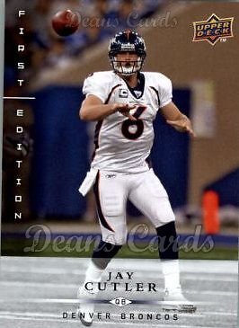 2008 Upper Deck First Edition #46 Jay Cutler Broncos Vanderbilt 8 - NM ...