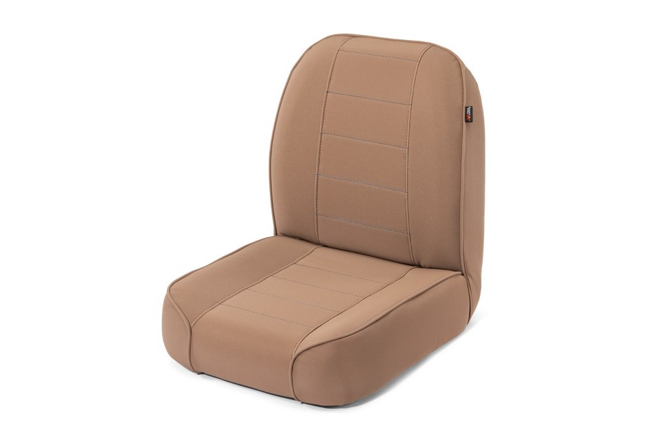 Front Low Back Bucket Premium Low-Back Bucket Seat Tan for 76-02 Jeep ...