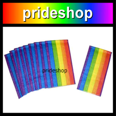 Rainbow Handkerchief Tissues Packet Of 10 Gay Lesbian Pride Aussie ...