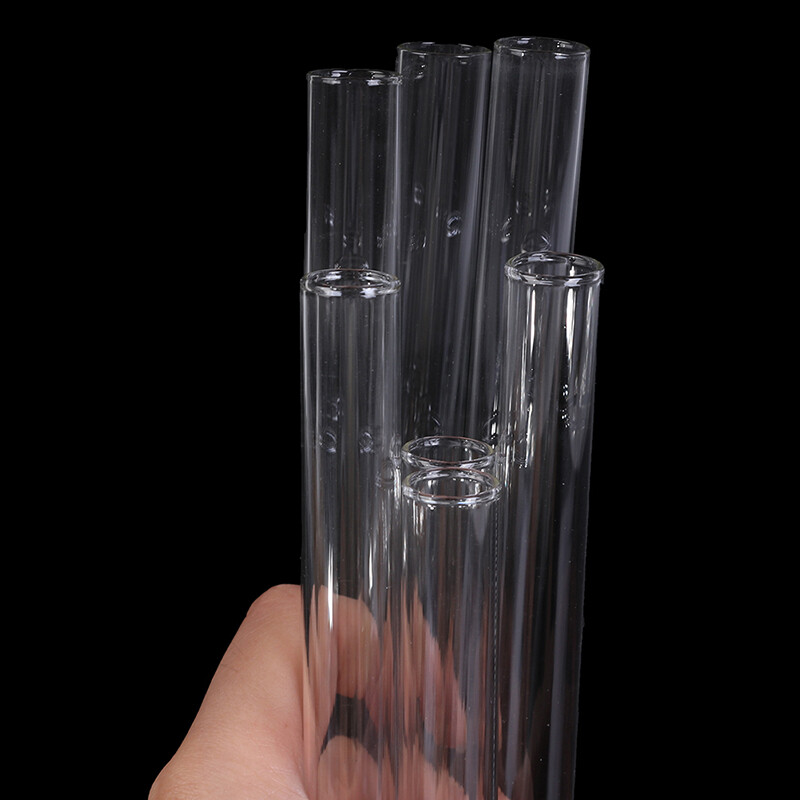 Transparent Pyrex Glass Blowing Tubes Long Thick Wall Test Tube*10 ZC X ...