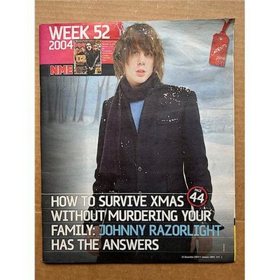 RAZORLIGHT NME MAGAZINE DECEMBER 25 2004 JOHNNY BURRELL COVER WITH MORE ...