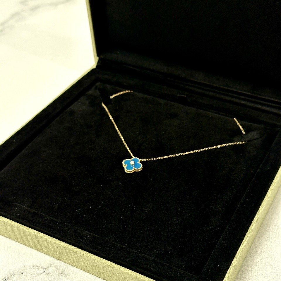 Van Cleef & Arpels Large Necklace Box VCA Original Jewelry Case EMPTY ...
