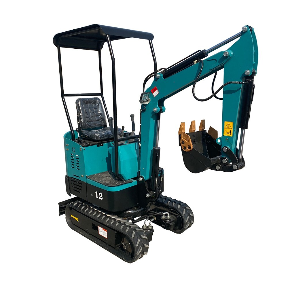 AGT New H12 Mini Excavator 13.5HP 1Ton Digger Tracked Crawler B&S Gas ...