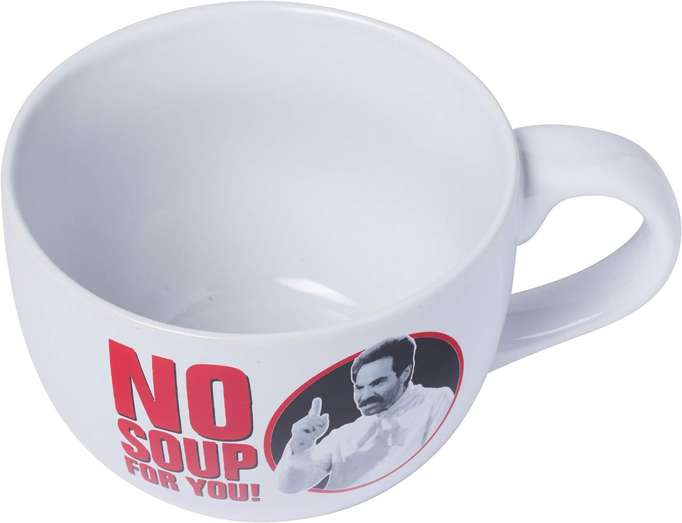 Silver Buffalo Seinfeld No Soup For You Ceramic Mug, 24 Ounces ...