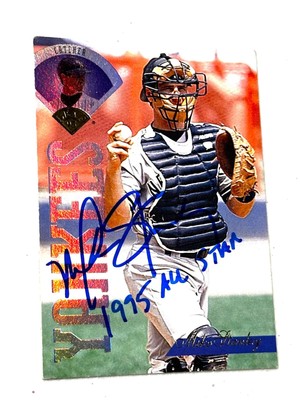 Autographed 1995 Leaf Yankees #292 Mike Stanley- 1995 All Star ...