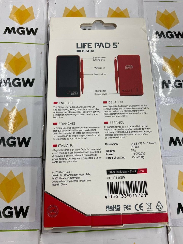Ultimate Guard 2020 Exclusive Life Pad 5" Brand New | eBay