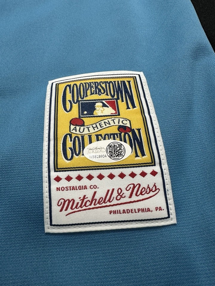 Mike Schmidt Full Name Signed Phillies Mitchell Ness Stat Jersey JSA ...