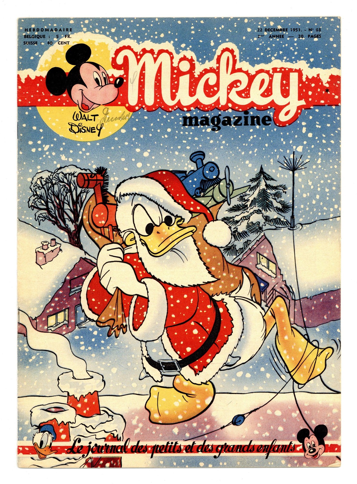 Mickey Magazine French Edition #63 VG/FN 5.0 1951 | eBay