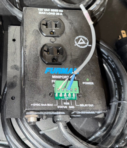 Furman Miniport-20 Power Relay Class 1 Wiring Used | eBay