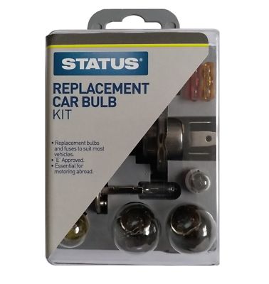 10pc Travel Car Spare Bulb & Fuse Kit Universal Replacement Emergency ...
