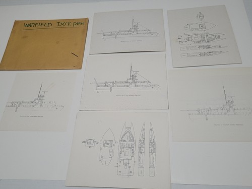 University of Maryland Research Vessel Ridgely Warfield Ship Deck Plans ...
