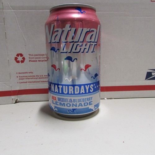 NATURAL LIGHT NATURDAYS empty 12oz beer can RED WHITE BLUEBERRY | eBay