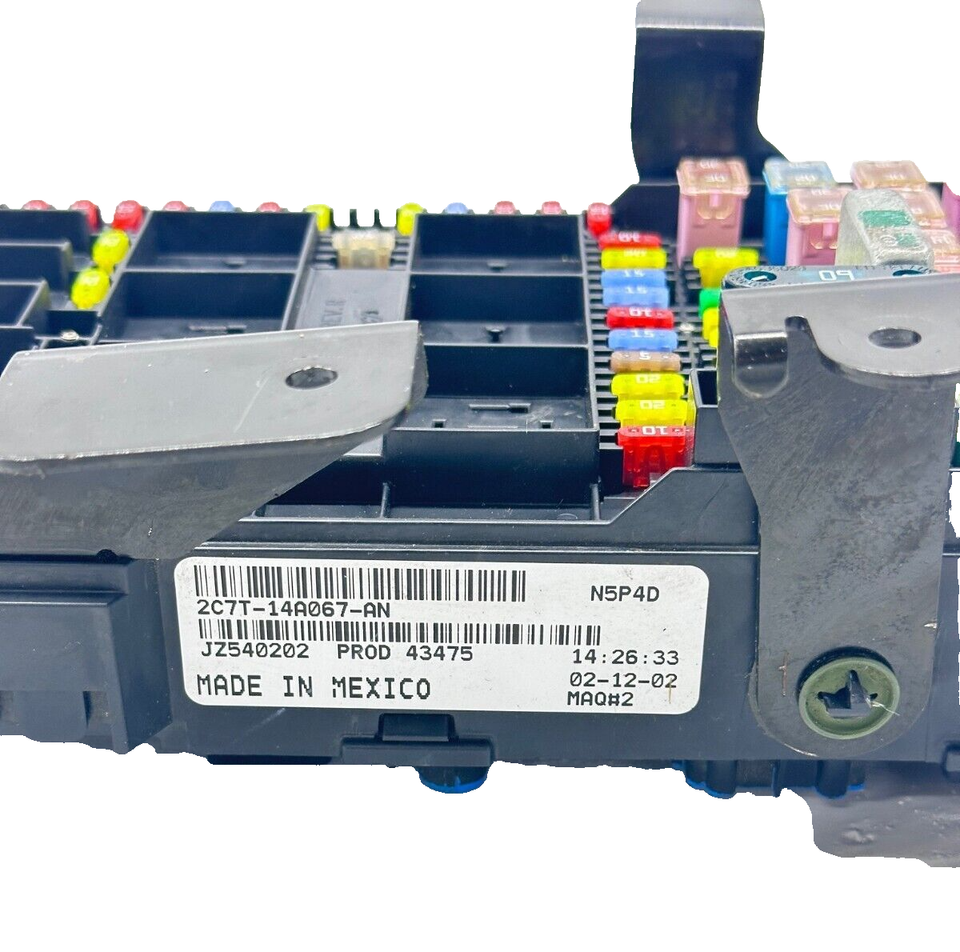 FORD SUPER DUTY EXCURSION F250 F350 FUSE BLOCK 02 2002 2C7T-14A067-AN ...