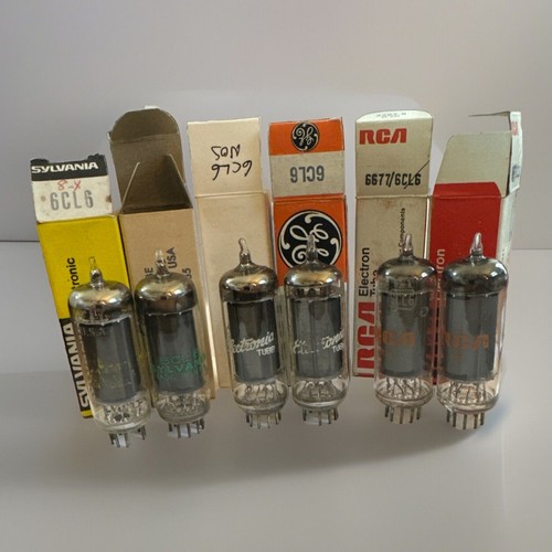 3 Pairs (6 Tubes) NOS GE RCA Sylvania 6CL6 TUBES For HAM RADIO And ...