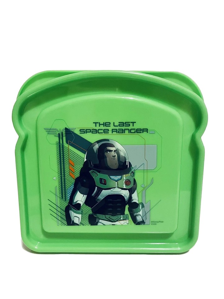 NEW Disney Buzz Lightyear and Zurg Plastic Sandwich 2 Container Green ...