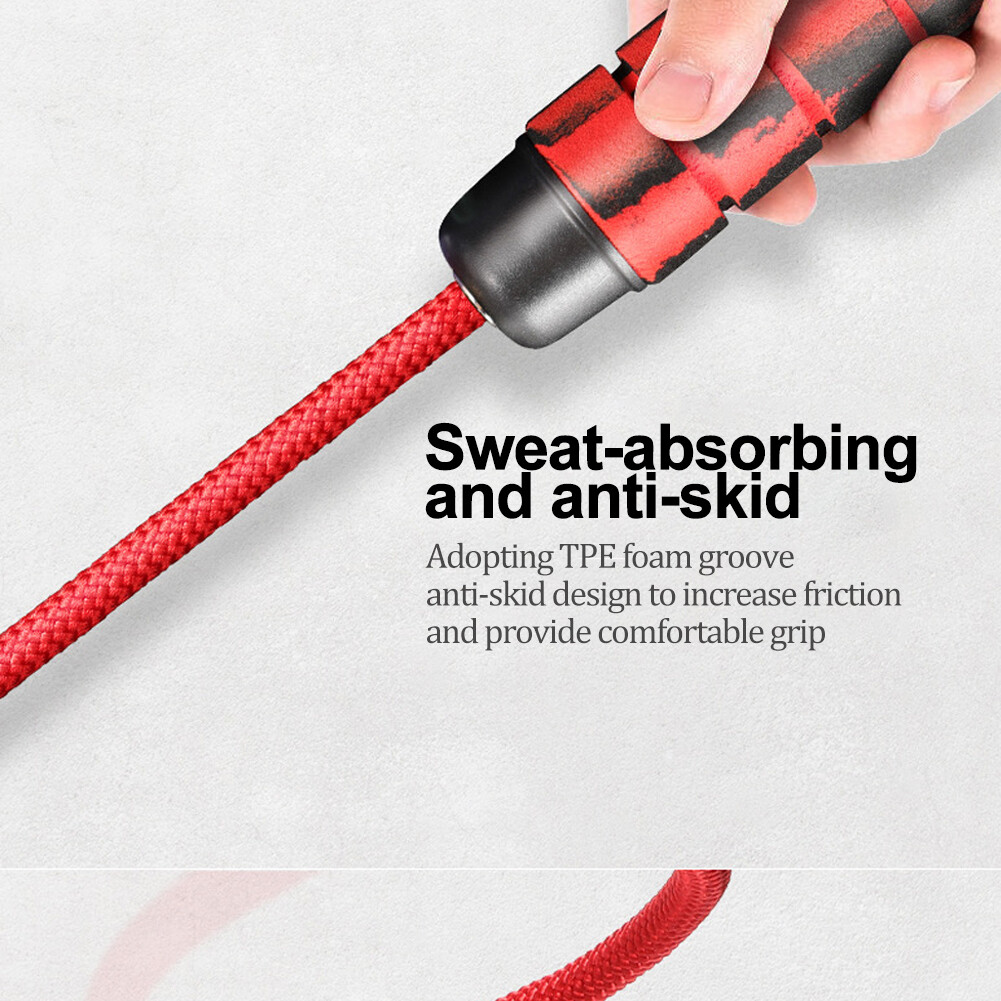 3m Non Slip Memory Foam Handle Jump Rope For Cardio Sports | eBay