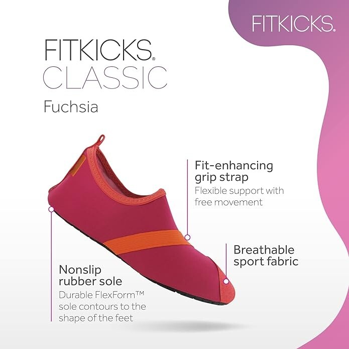 Brand New Original Women's Fitkicks Active Footwear - Fuchsia/Orange - Small | eBay