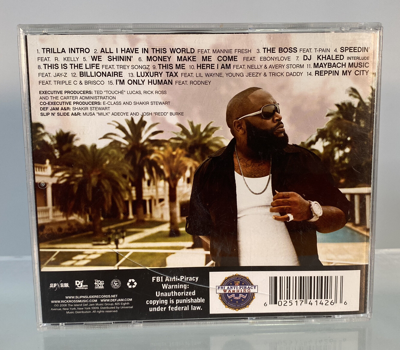 Vintage 2008 Rick Ross Trilla CD Island Def Jam Slip N Slide B0009536 ...