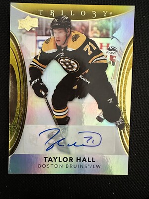 2022-23 Upper Deck Trilogy Hockey Taylor Hall #67 Gold Foil Autograph ...